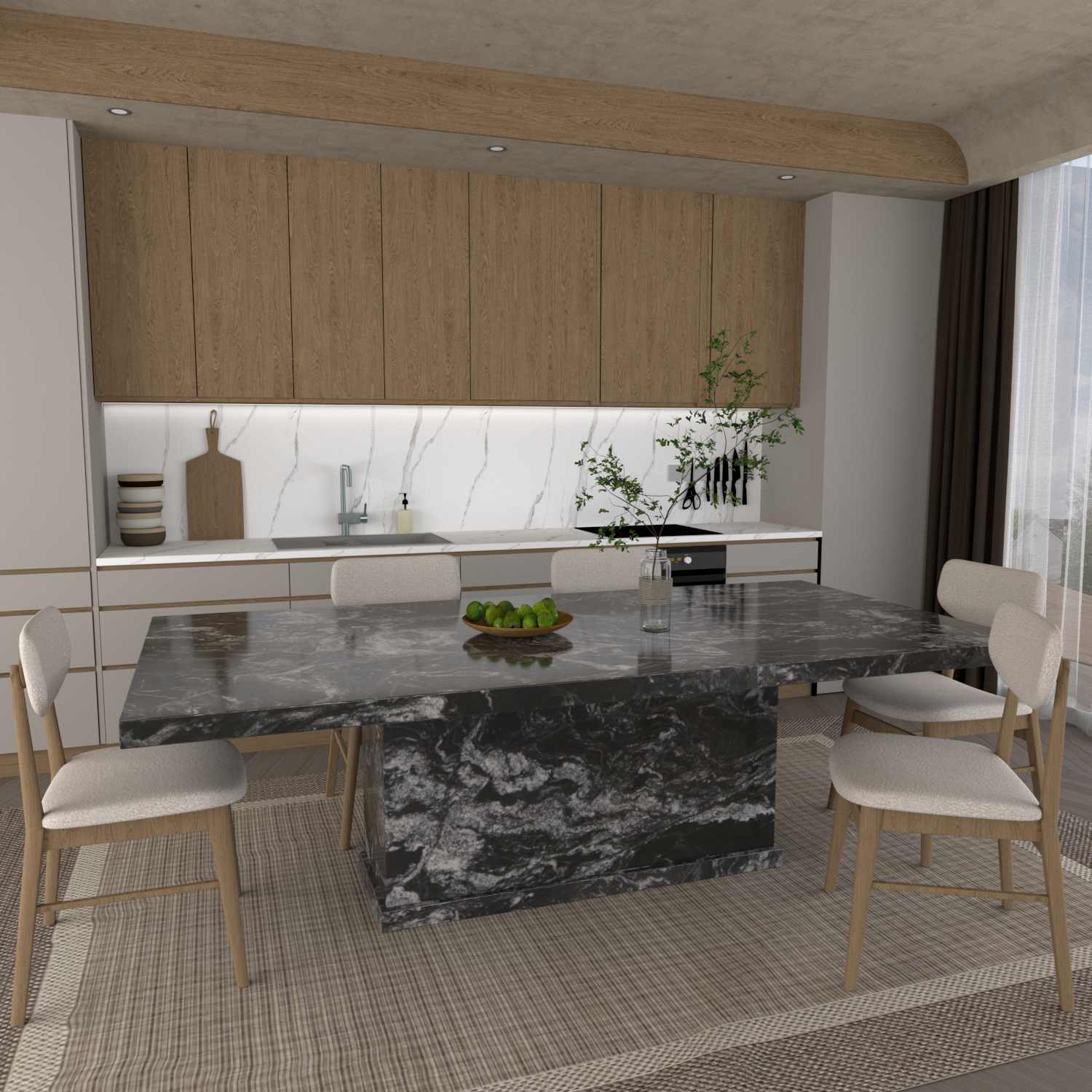 Athena Granite Dining Table – Steve Bristow Furniture