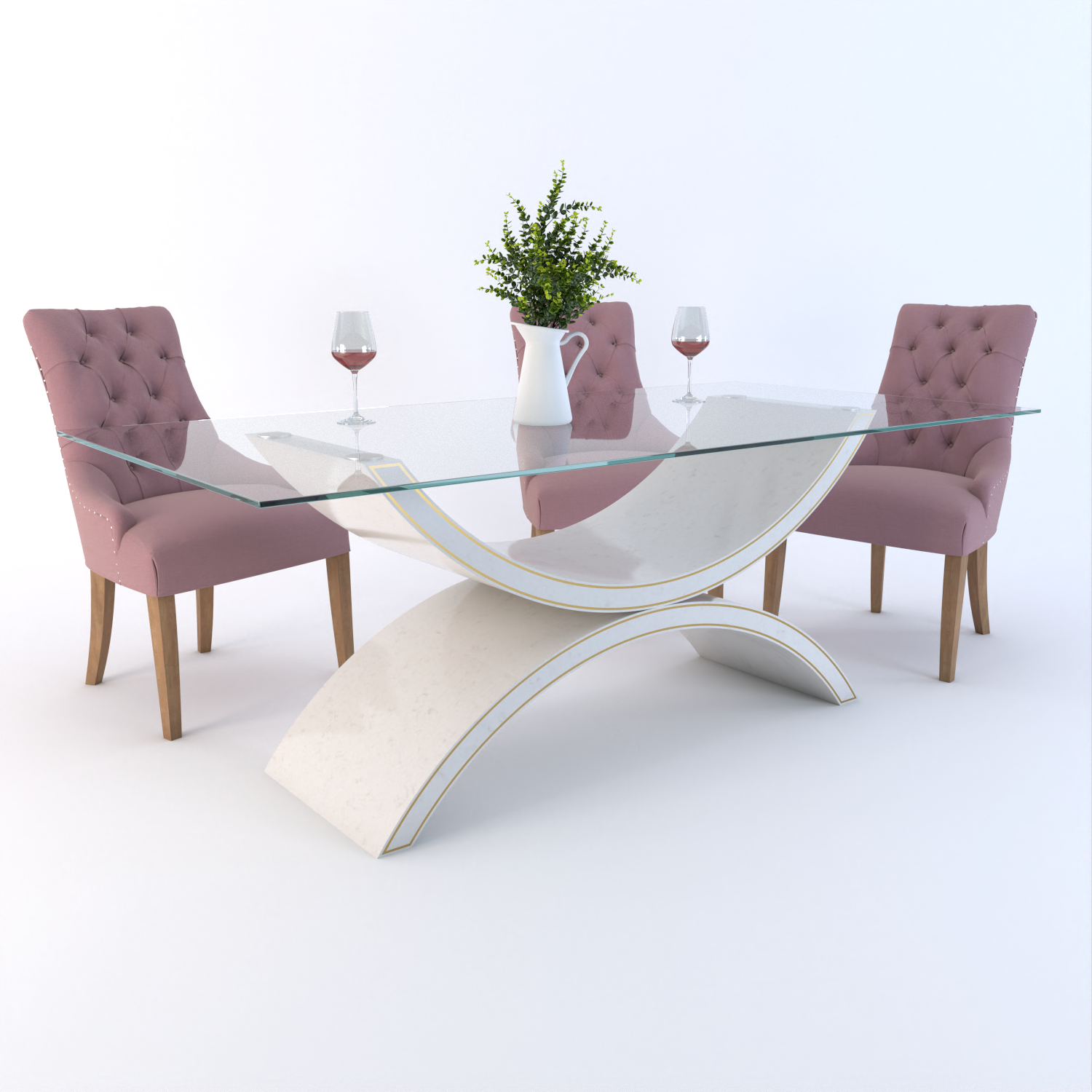 Modena Quartz Dining Table 2000x1000 – Steve Bristow Furniture