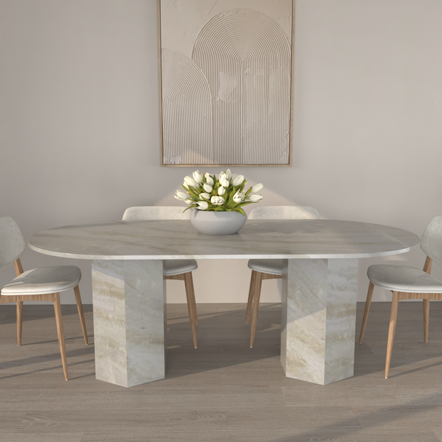 Valentina Double Base Quartz Dining Table – Steve Bristow Furniture