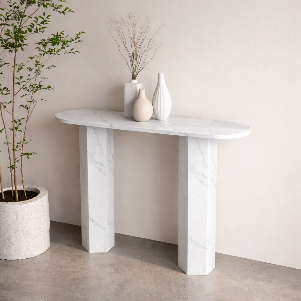 Valentina Quartz Console Table – Steve Bristow Furniture