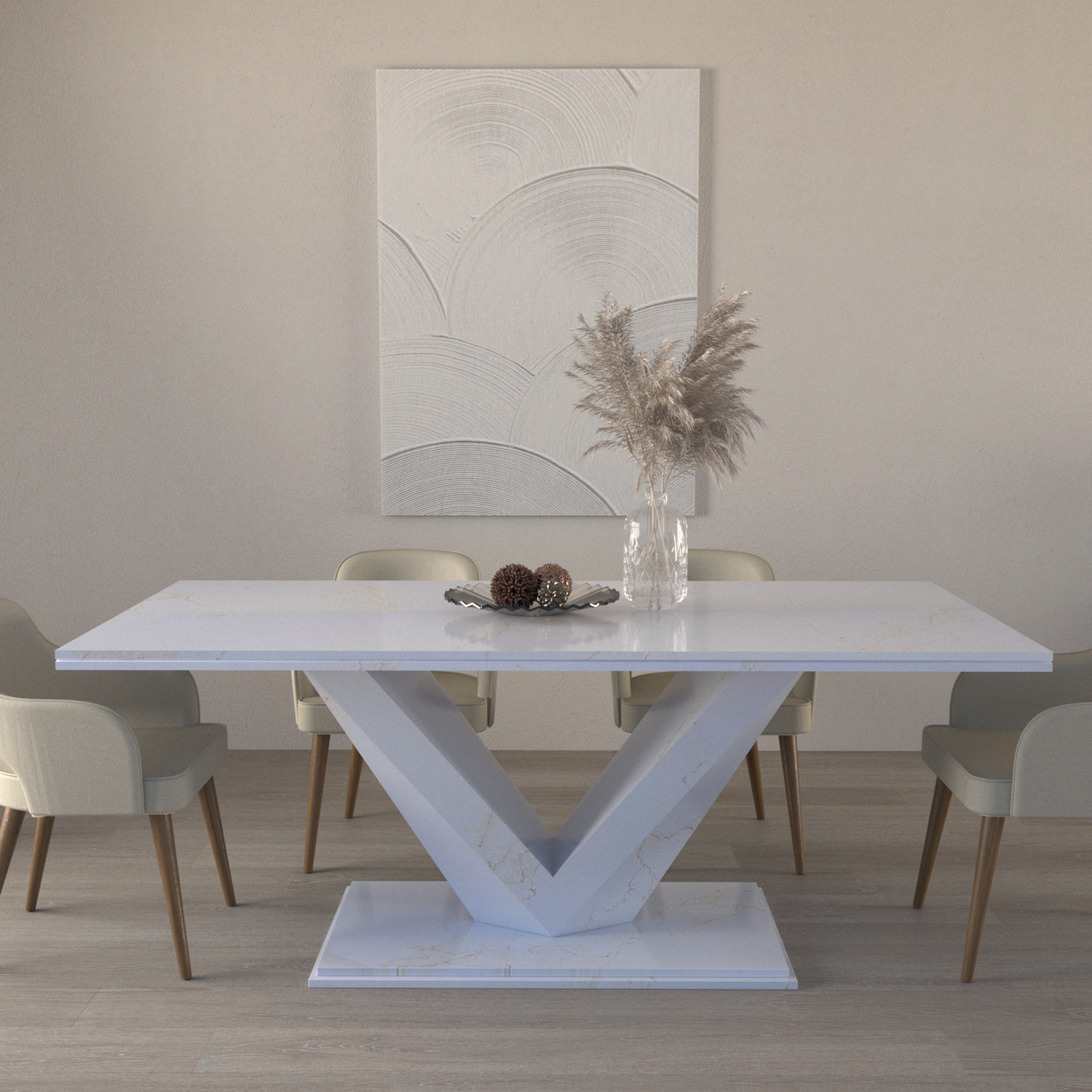 Vittoria Quartz Dining Table – Steve Bristow Furniture