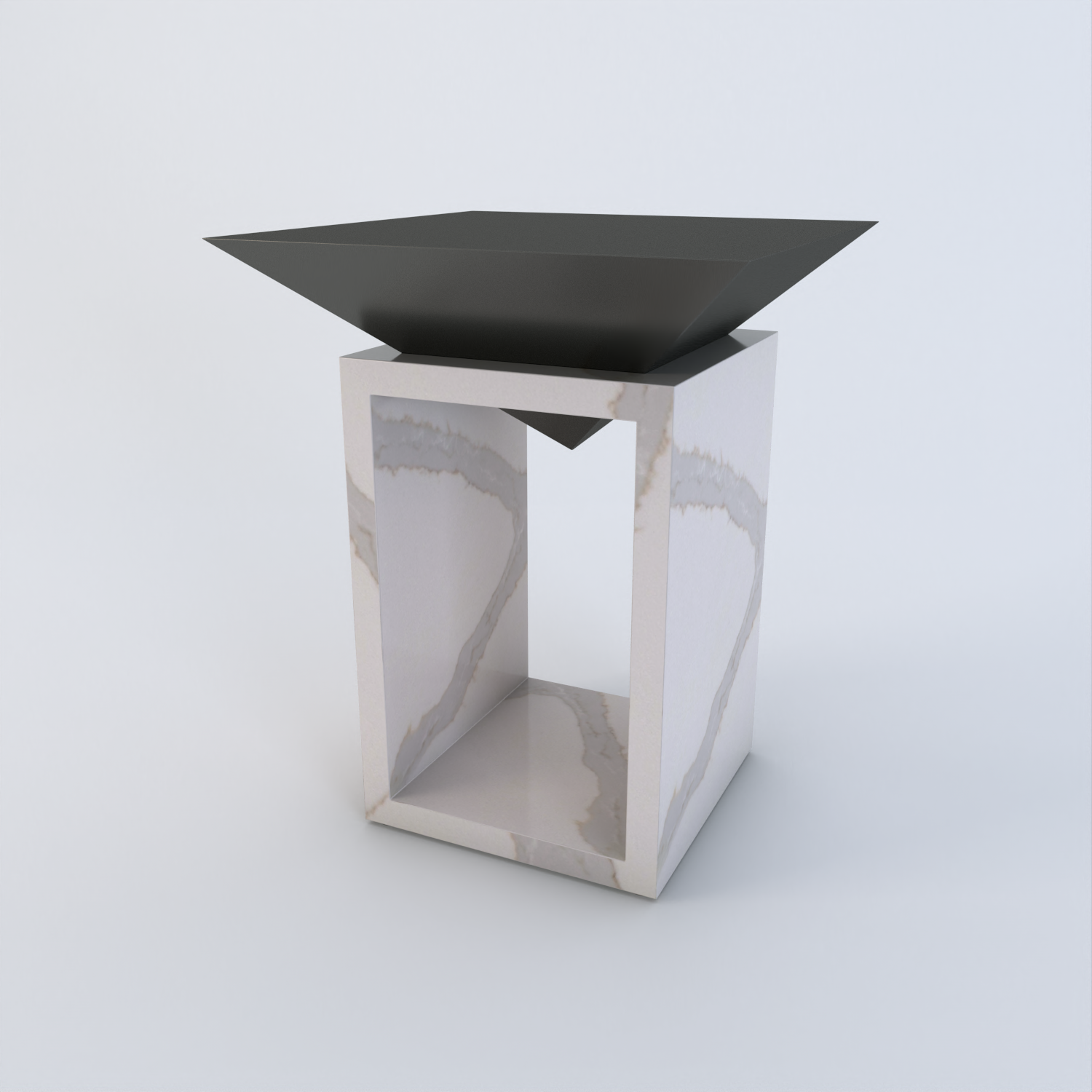 Louvre Quartz Side Table – Steve Bristow Furniture
